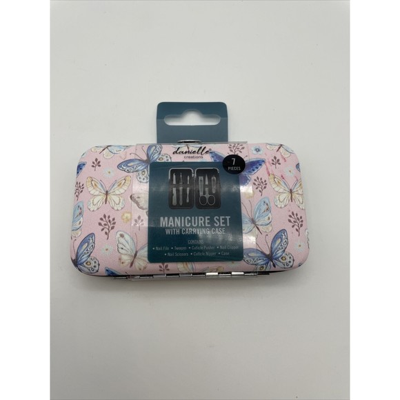 Danielle | Bath & Body | 63 Danielle Manicure Set Wcarrying Case Pink ...